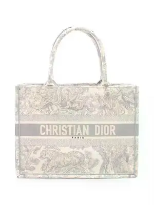 Dior 2000s Book Tote Open-top Tote Bag - Grey