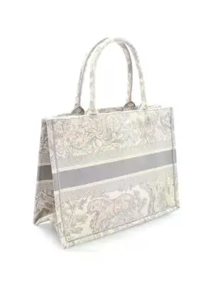 Dior 2000s Book Tote Open-top Tote Bag - Grey