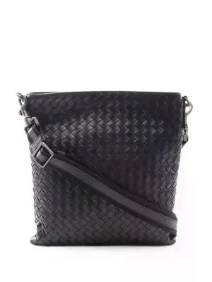 Bottega Veneta Intrecciato Shoulder Bag - Black