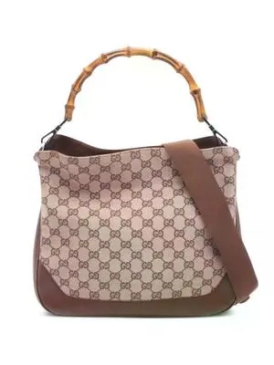 Gucci Bamboo Gg Supreme Tote Bag
