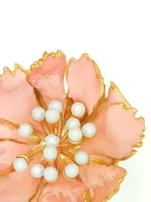 Oscar De La Renta Carnation Clip-on Earrings