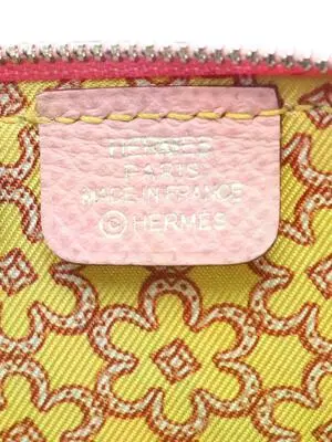 Hermès 2000s Zip-fastening Coin Purse - Pink