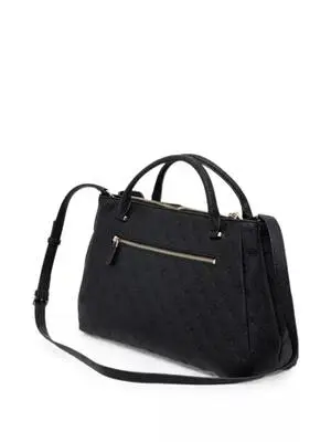 Guess Monogram-debossed Key-charm Tote Bag