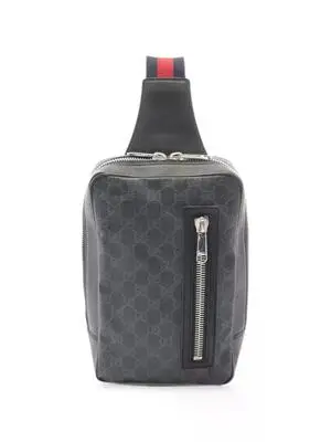 Gucci Gg Supreme Backpack Bag - Black