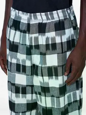NOMARHYTHM Geometric-pattern Pocket Trousers