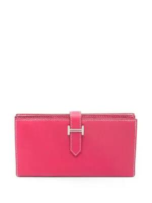 Hermès 2010s Bearn Soufflé Wallet - Pink