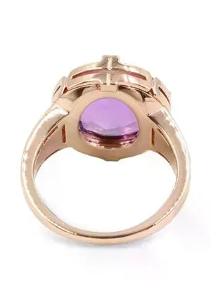 BVLGARI 2010s Amethyst Diamond Ring