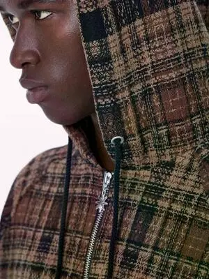 BOTT Checked Zip-up Hoodie