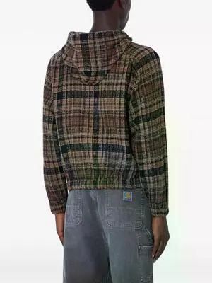 BOTT Checked Zip-up Hoodie
