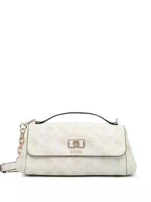 Guess Emelie Tote Bag With Logo Print - White