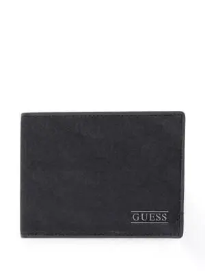 Guess Monogram-pattern Bifold Wallet - Black