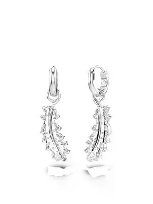SWAROVSKI Crystal-embellished Leaf-pendant Earrings