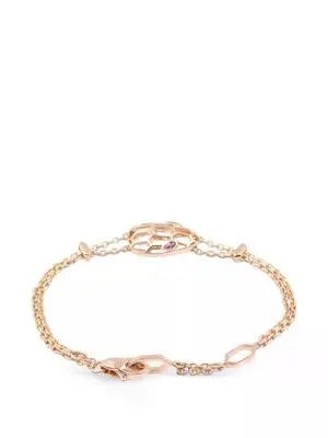 BVLGARI 18k Rose Gold Serpenti Amethyst Bracelet