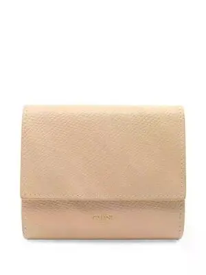 Celine 2000s Small Trifold Leather Wallet - Neutrals