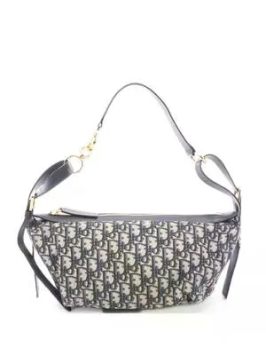 Dior 2010s Small D-journey Shoulder Bag - Blue
