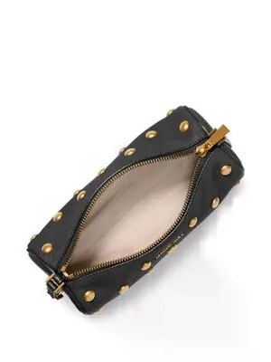 Michael Kors Izzy Studded Leather Shoulder Bag - Black