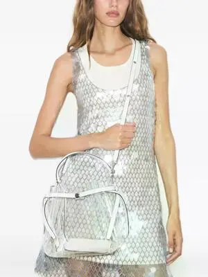 Tory Burch Romy Clear Bucket Bag - White