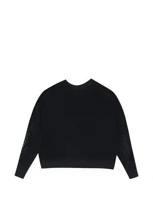 Rhude Graphic Print Crew Neck Sweater - Black