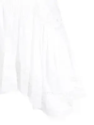 Isabel Marant Étoile Ruffled Lace Trim Dress - White