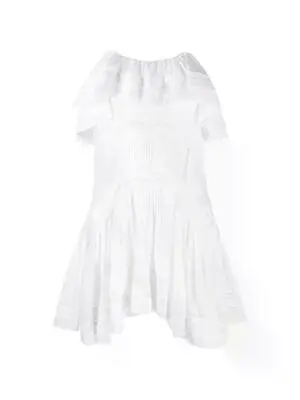 Isabel Marant Étoile Ruffled Lace Trim Dress - White