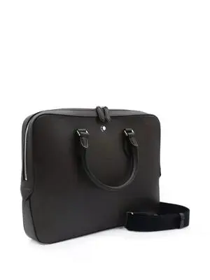 Montblanc Crosshatch-leather Briefcase