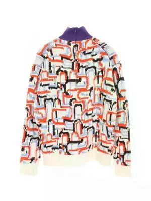 Prada Geometric Motif Sweater - Neutrals