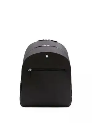 Montblanc Medium Cross-grain Leather Zip-pocket Backpack