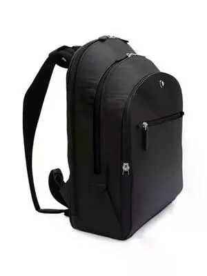 Montblanc Medium Cross-grain Leather Zip-pocket Backpack
