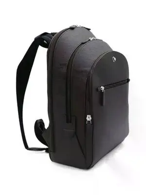 Montblanc Medium Cross-grain Leather Zip-pocket Backpack