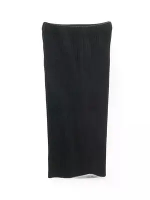 Prada 2010s Ribbed Midi Skirt