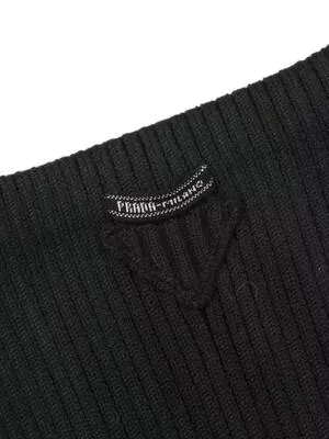 Prada 2010s Ribbed Midi Skirt