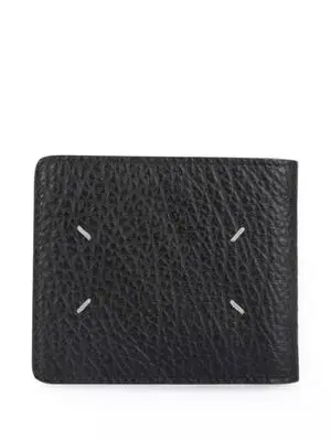 MAISON MARGIELA Four-stitch Grained Leather Wallet - Black