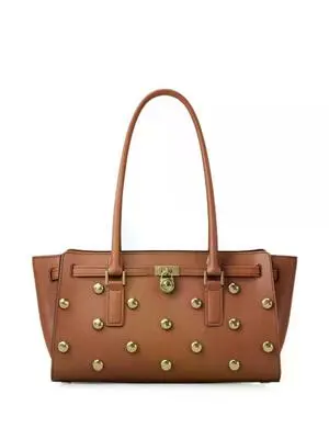 Michael Kors Small Hamilton Leather Satchel Bag - Brown