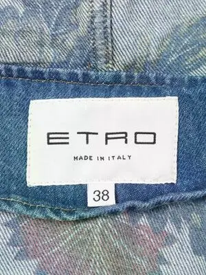 Etro 2010s Hooded Denim Coat
