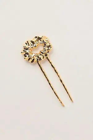 Free People 14k Plated Hair Pin With Circular Detail
