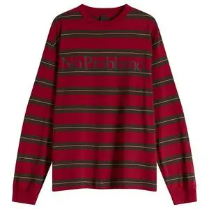 NO PROBLEMO Striped Ls T-shirt - Red