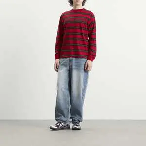 NO PROBLEMO Striped Ls T-shirt