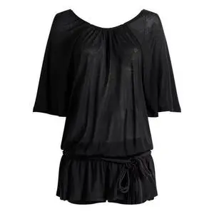 PEACHY DEN Blanche Skort Dress - Onyx