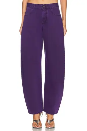 Alaïa Round Leg Jeans - Violet Washed