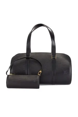 LOUIS VUITTON Epi Soufflot Handbag & Mini Set - Black
