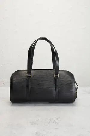 LOUIS VUITTON Epi Soufflot Handbag & Mini Set - Black