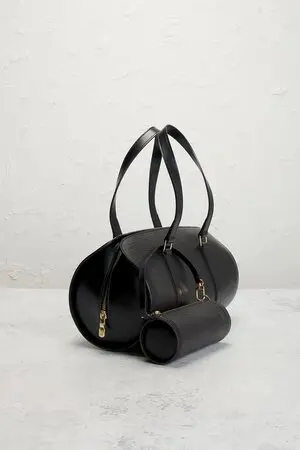 LOUIS VUITTON Epi Soufflot Handbag & Mini Set - Black