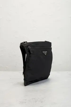 Prada Tessuto Flat Messenger Bag