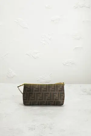 Fendi Zucca Pochette Shoulder Bag