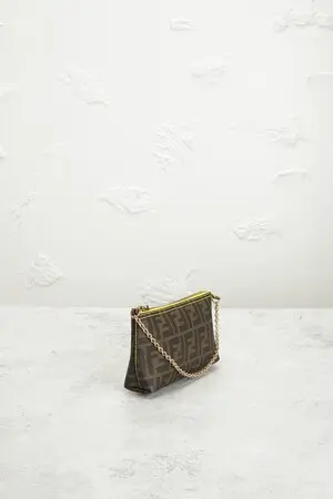 Fendi Zucca Pochette Shoulder Bag