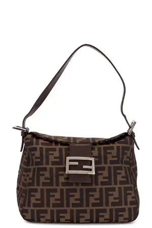 Fendi Zucca Mama Baguette Shoulder Bag - Brown