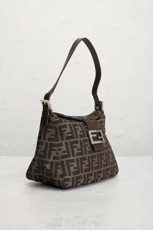 Fendi Zucca Mama Baguette Shoulder Bag