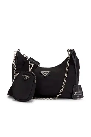 Prada Re-edition 2005 Re-nylon Shoulder Bag - Black