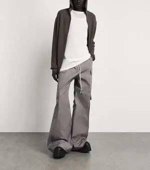 Rick Owens Cashmere Zip-up Hoodie - Grey