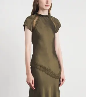 Claudie Pierlot Lace-trim Asymmetric Top